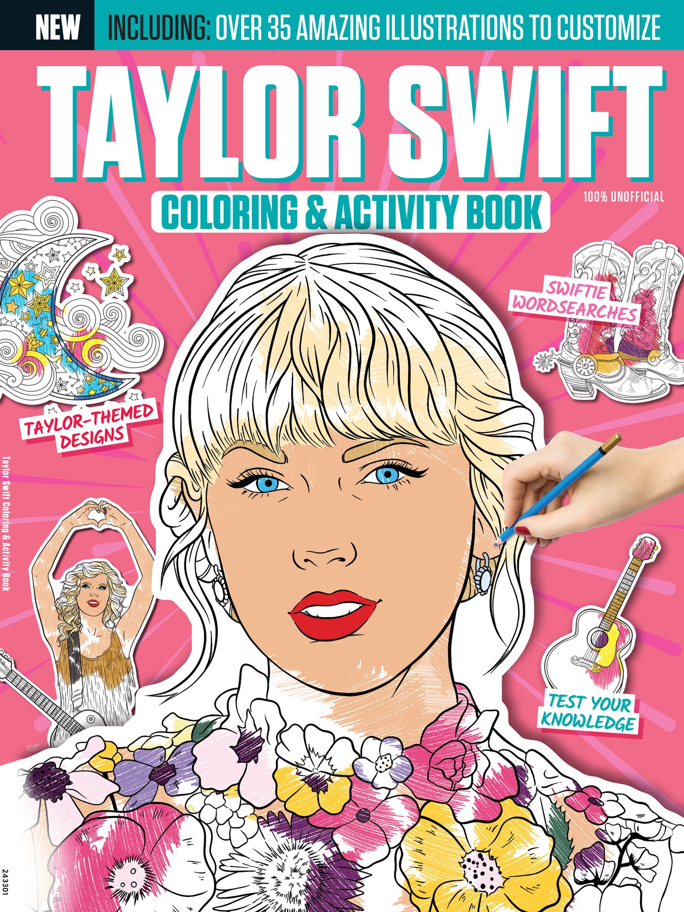Taylor Swift - Coloring & Activity Book: 35+ Amazing Illustrations To ...