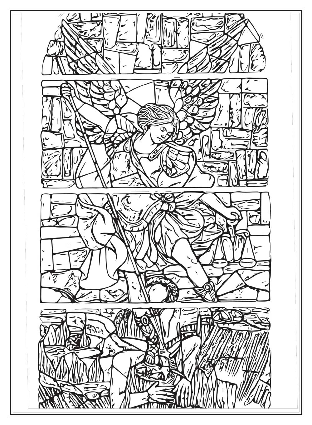 coloring pages of glass