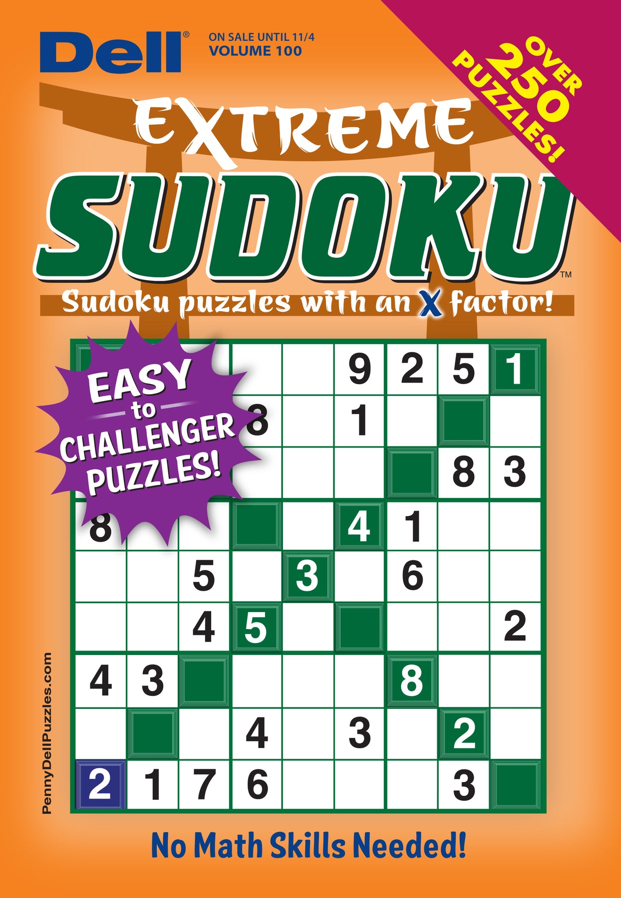 Penny Press - Dell Extreme Sudoku: Volume 100 Edition, Over 250 Puzzle ...