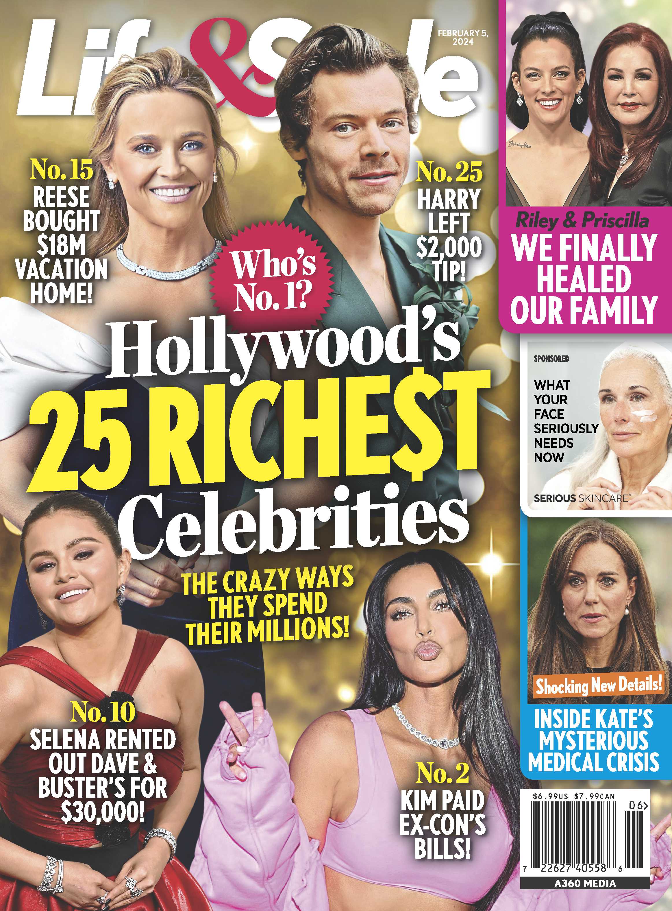 Life & Style - 02.05.24 Hollywood's 25 Richest Celebrities – Magazine ...