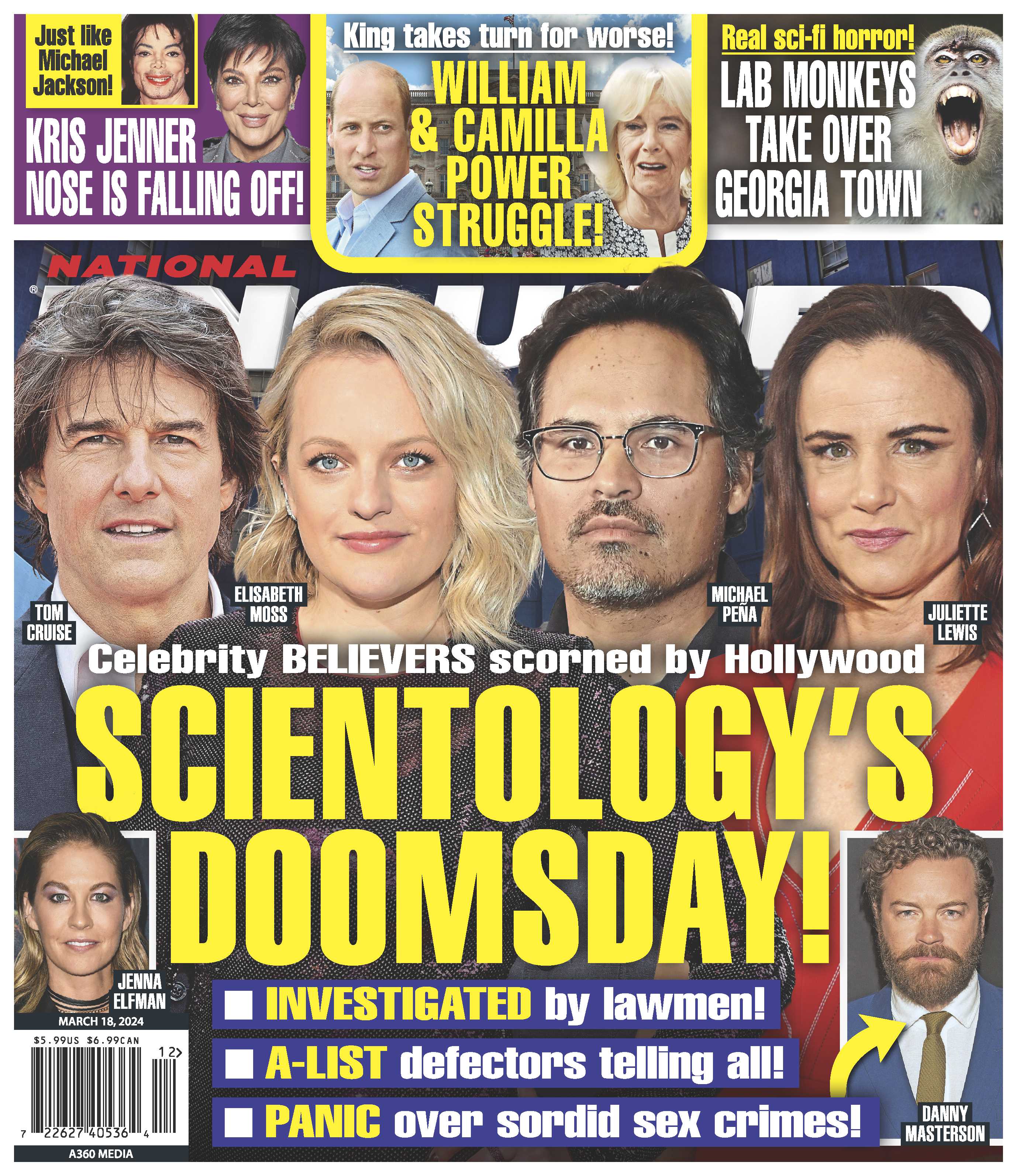 National ENQUIRER - 03.18.24 Scientology's Doomsday – Magazine Shop US