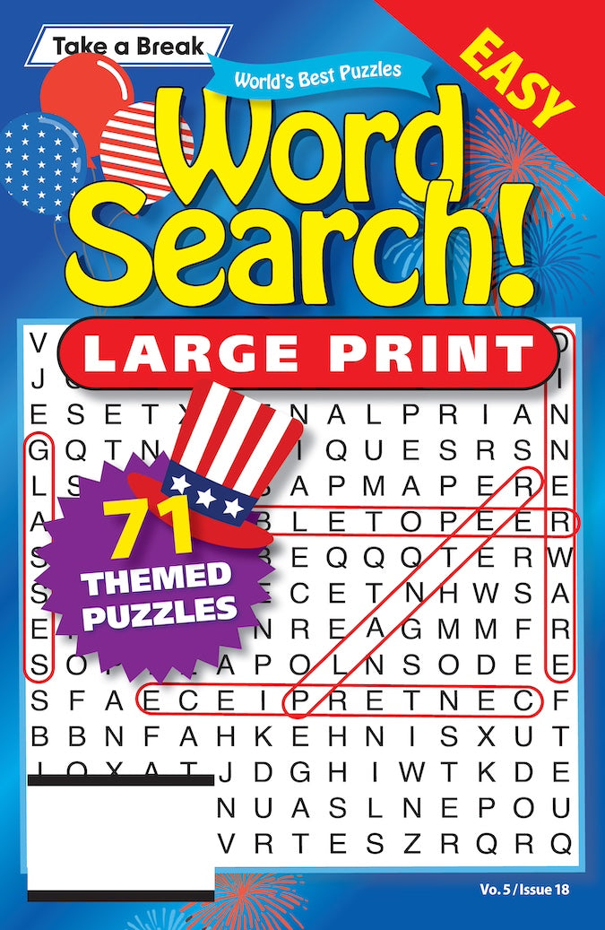 World's Best Word Search - Large Print Vo. 5 / Issue 18: 71 Easy Theme ...