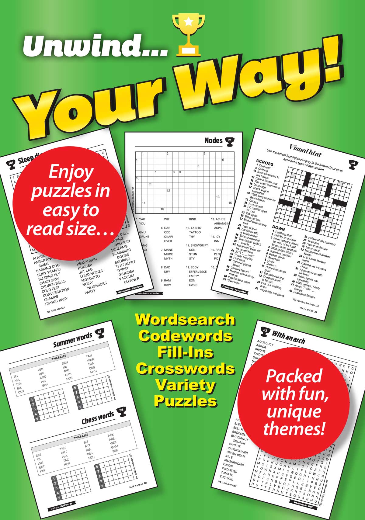 Take a Break - First Choice Word Search: 100+ Puzzles, Codewords, Fill ...