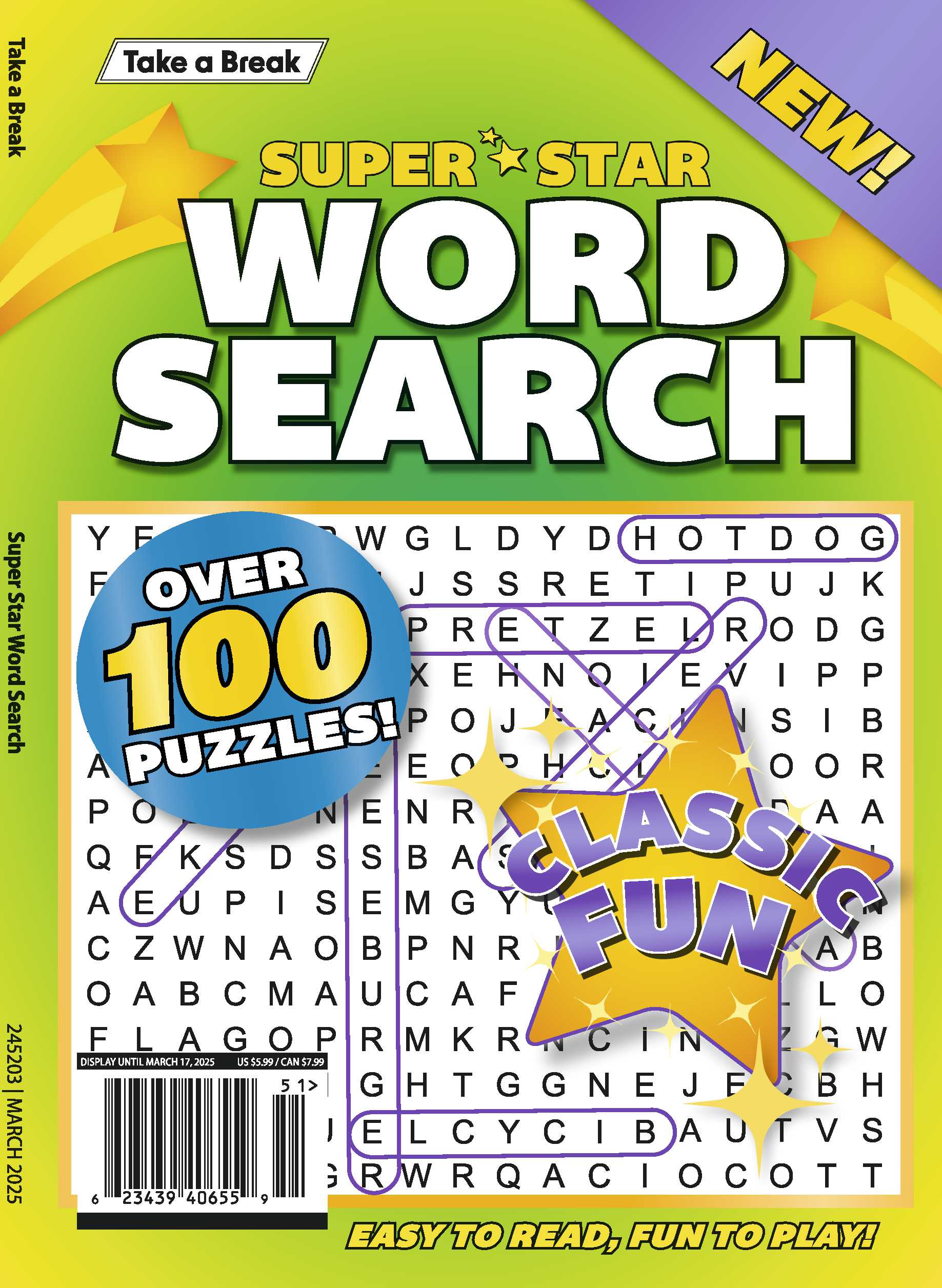 Take a Break - Superstar Word Search 24.12.13: Over 100 Puzzles, Class ...