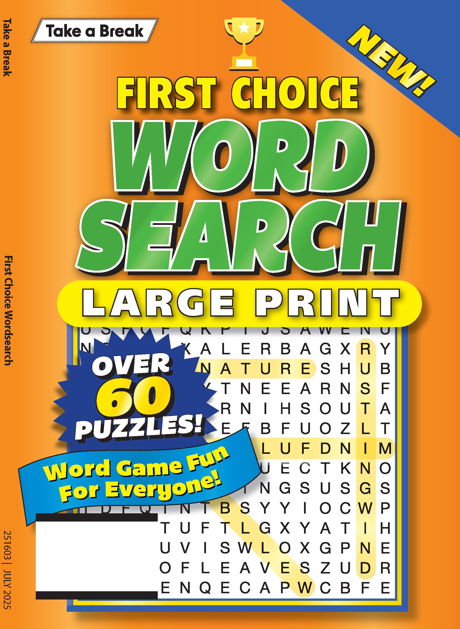 Take a Break - First Choice Word Search 25.04.11: Large Print, Over 60 ...