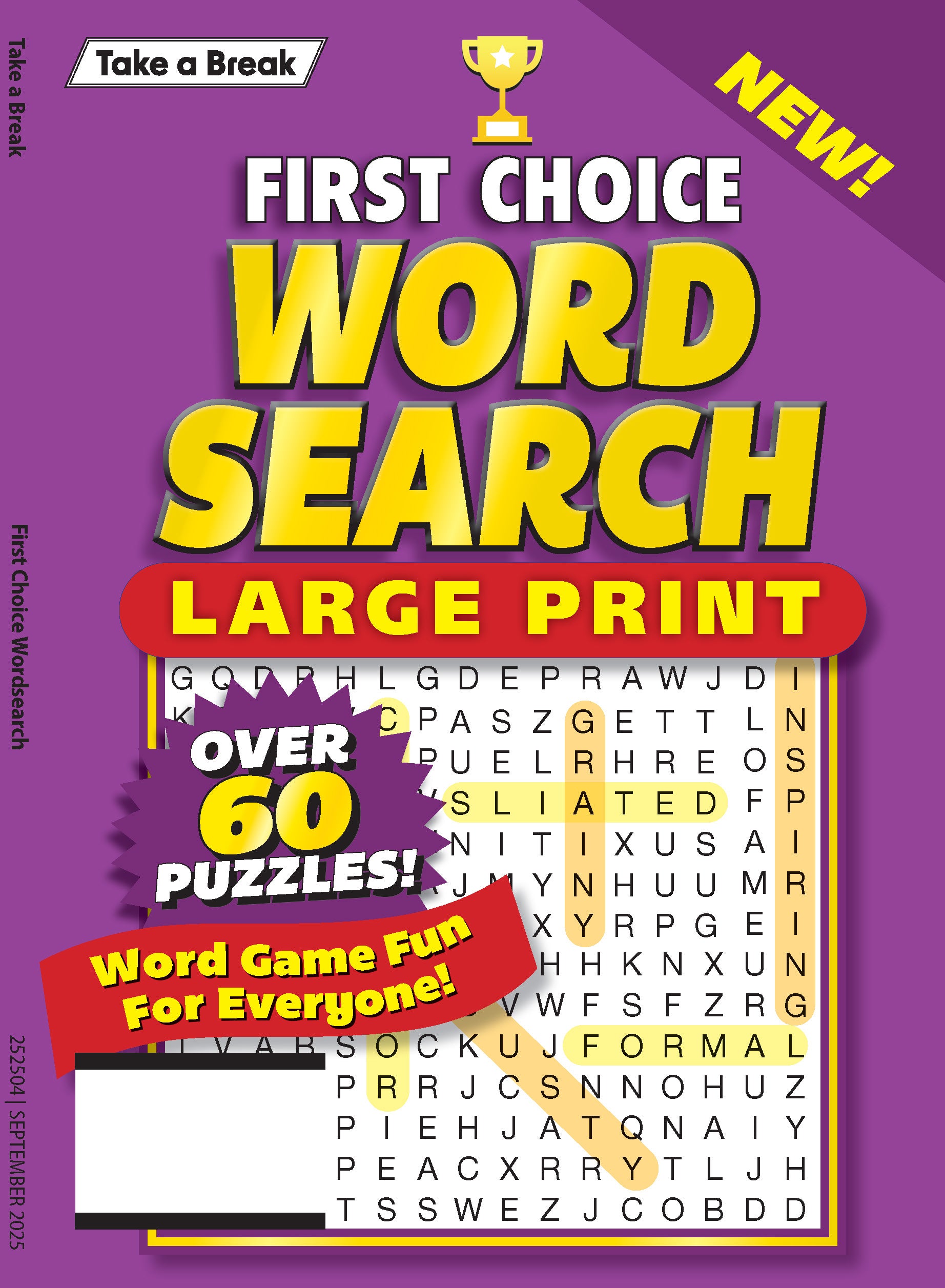 Take a Break - First Choice Word Search 25.06.13: Large Print, Over 60 ...
