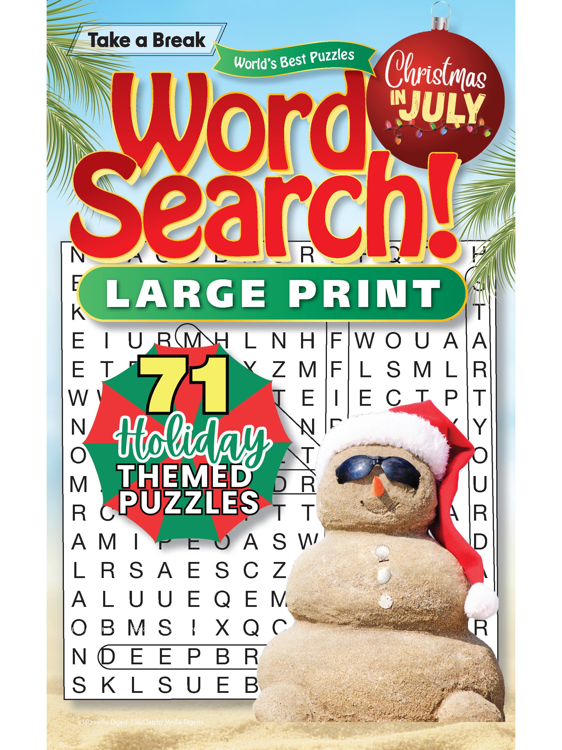 World's Best Puzzle - Word Search 25.07.11: Large Print, 71 Puzzles, C ...