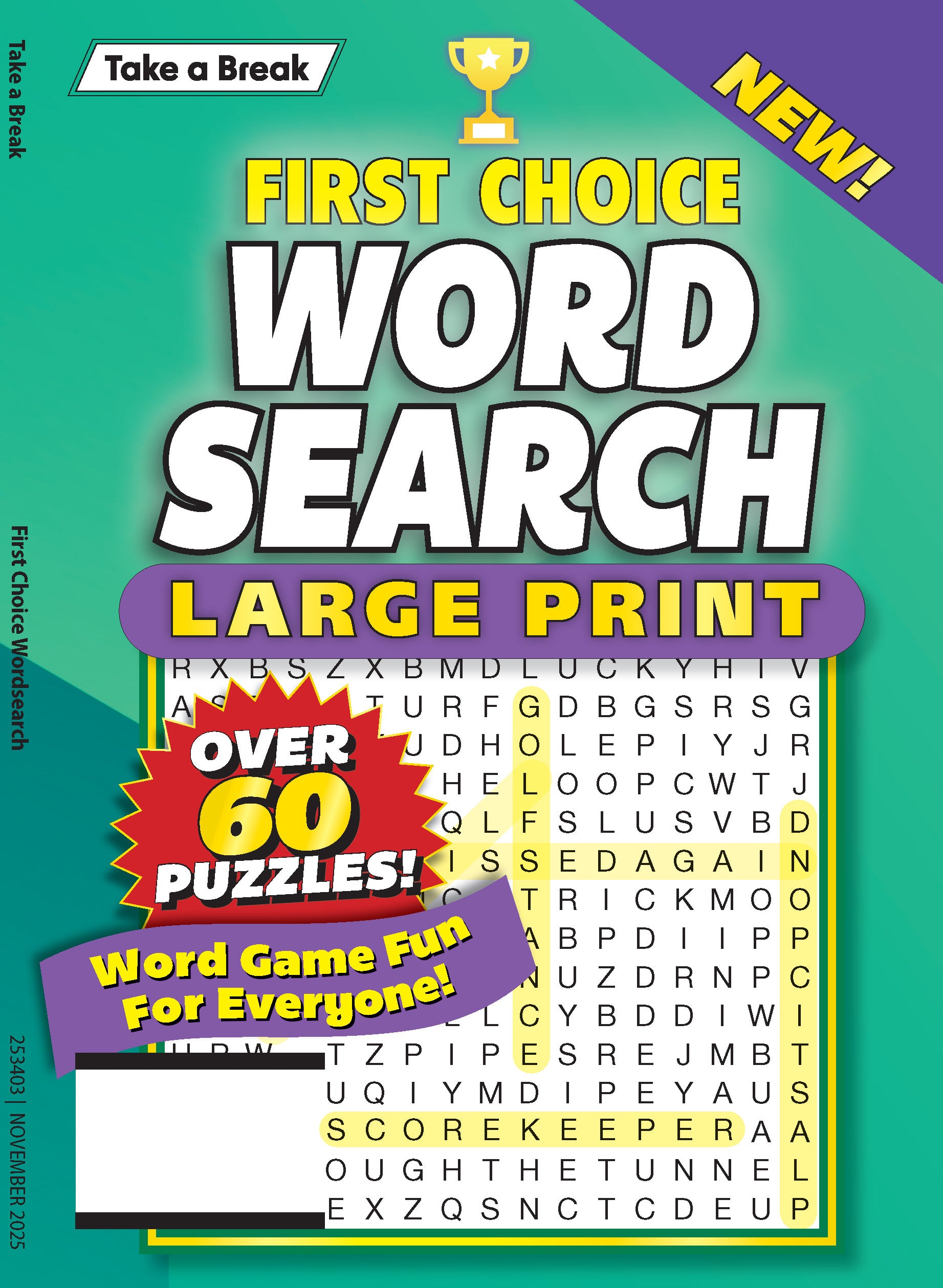 Take a Break - First Choice Word Search 25.08.15: Large Print, Over 60 ...
