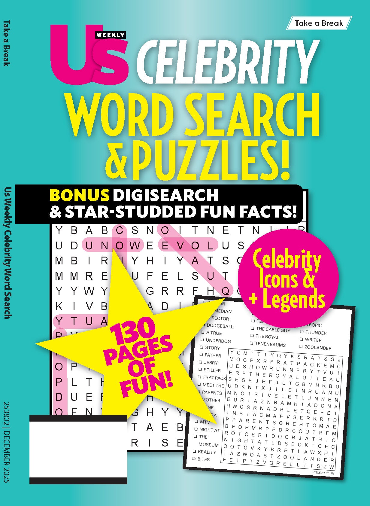 Take a Break - Us Weekly Celebrity Word Search 25.09.12: 130 Pages Of ...