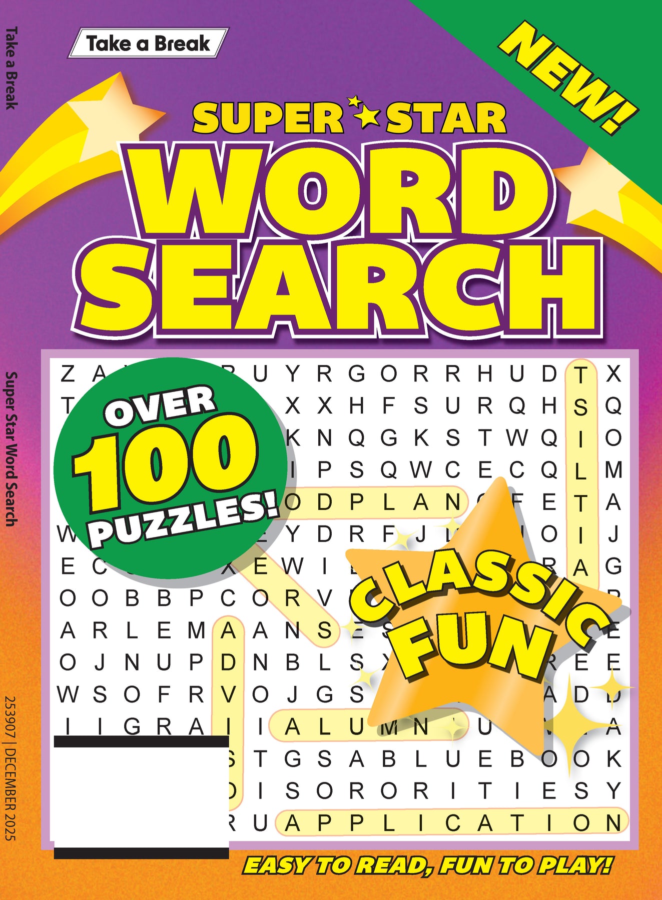 Take a Break - Superstar Word Search 25.09.19: Over 100 Puzzles, Class ...