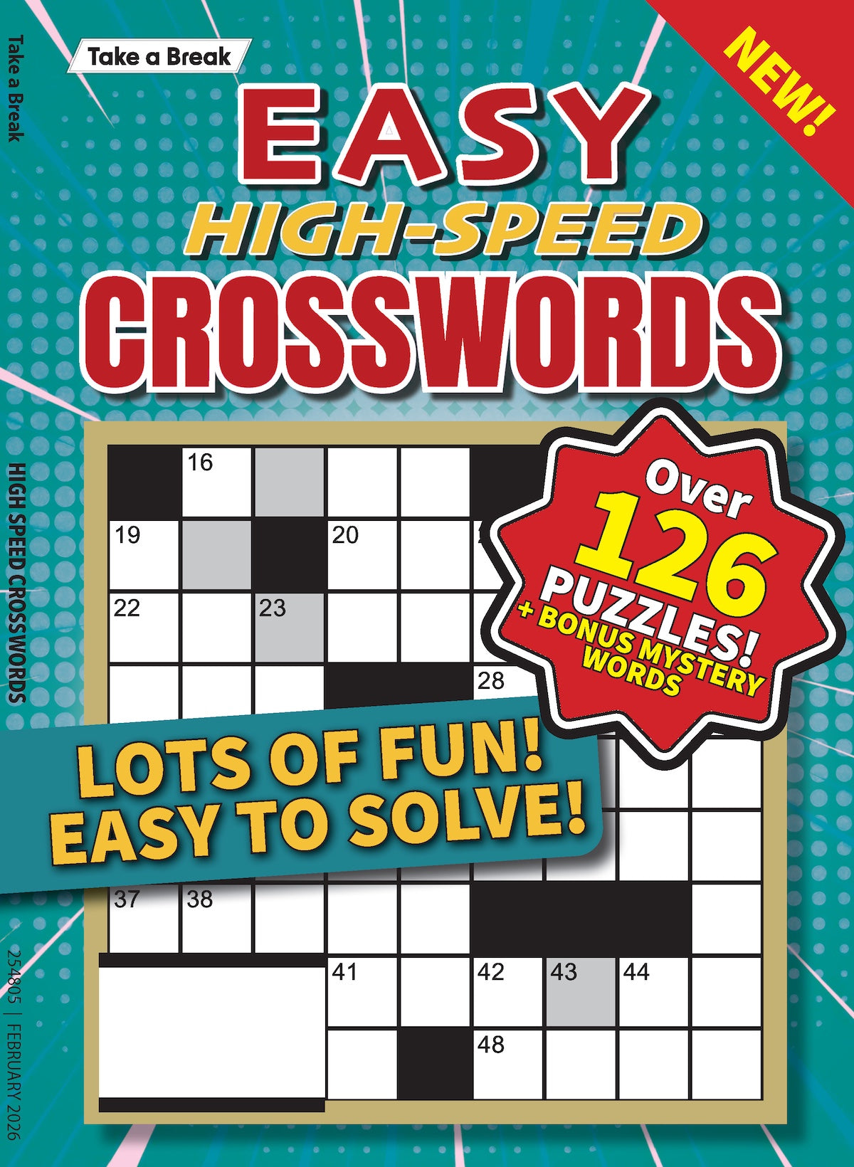 Take a Break - Easy High Speed Crossword 25.11.21: Over 126 Puzzles ...