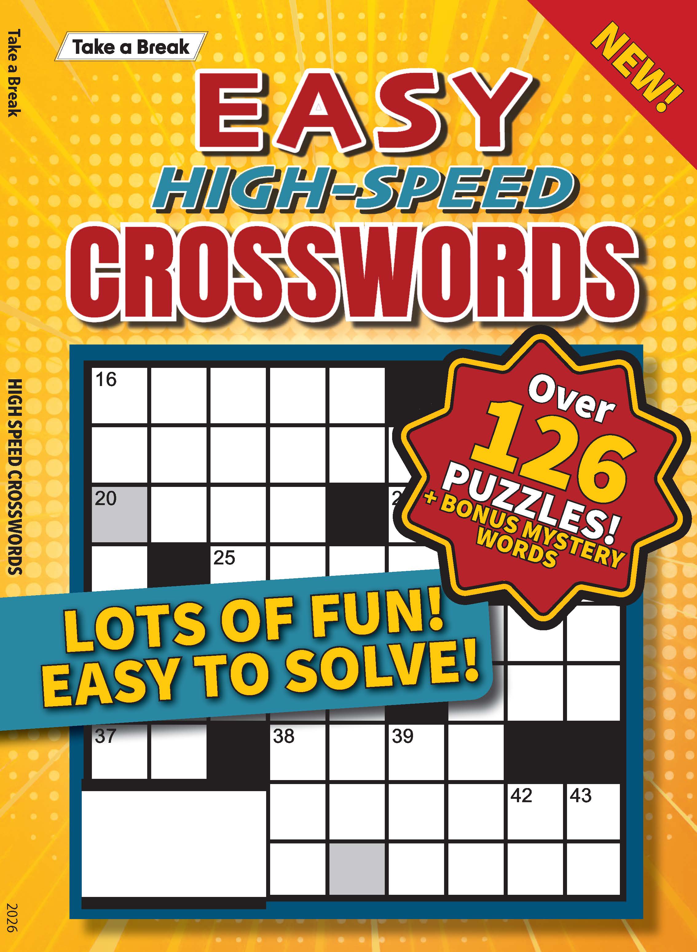 Take a Break - Easy High Speed Crossword 25.12.26: Over 126 Easy Puzzl ...