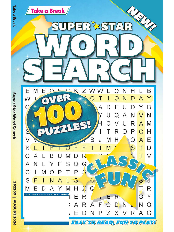 Take a Break - Superstar Word Search 26.05.22: Over 100 Puzzles, Class ...
