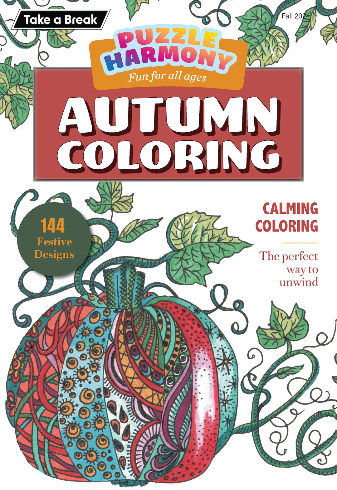 adult autumn coloring book