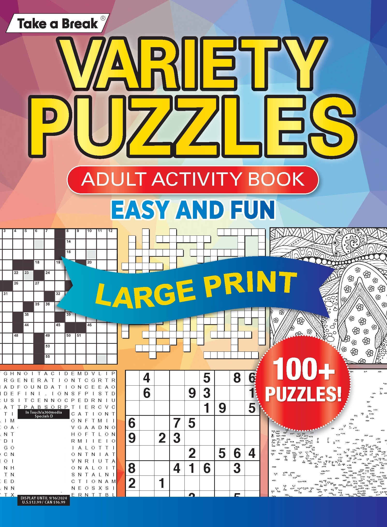 Take a Break - Variety Puzzles (Large Print): 100+ Puzzles, Adult Acti ...