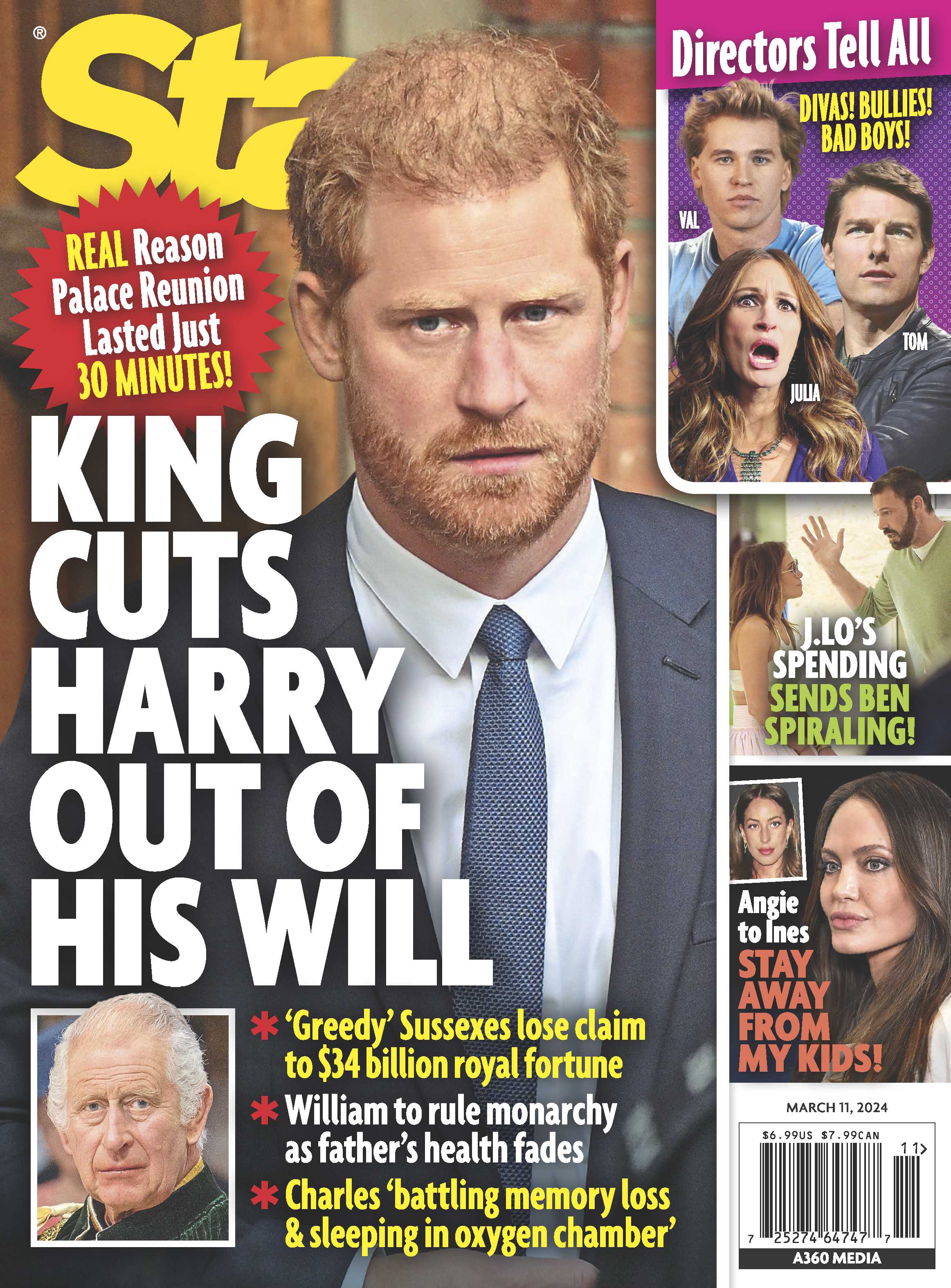 Star - 03.11.24 King Charles Cuts Harry Out of His Will – Magazine Shop US