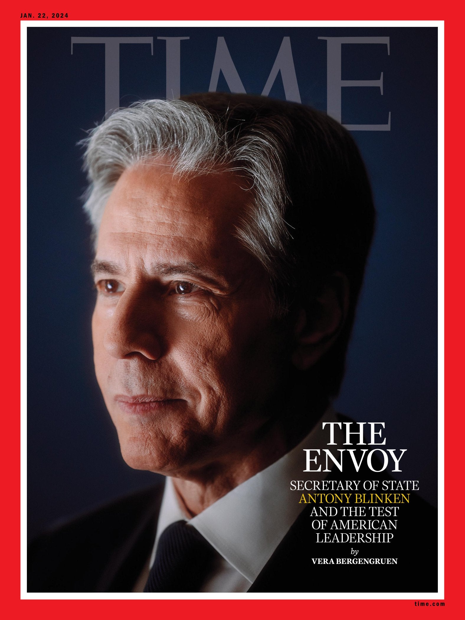 TIME Magazine - 01.22.24 Edition: The Envoy, Secretary Of State Anthon ...