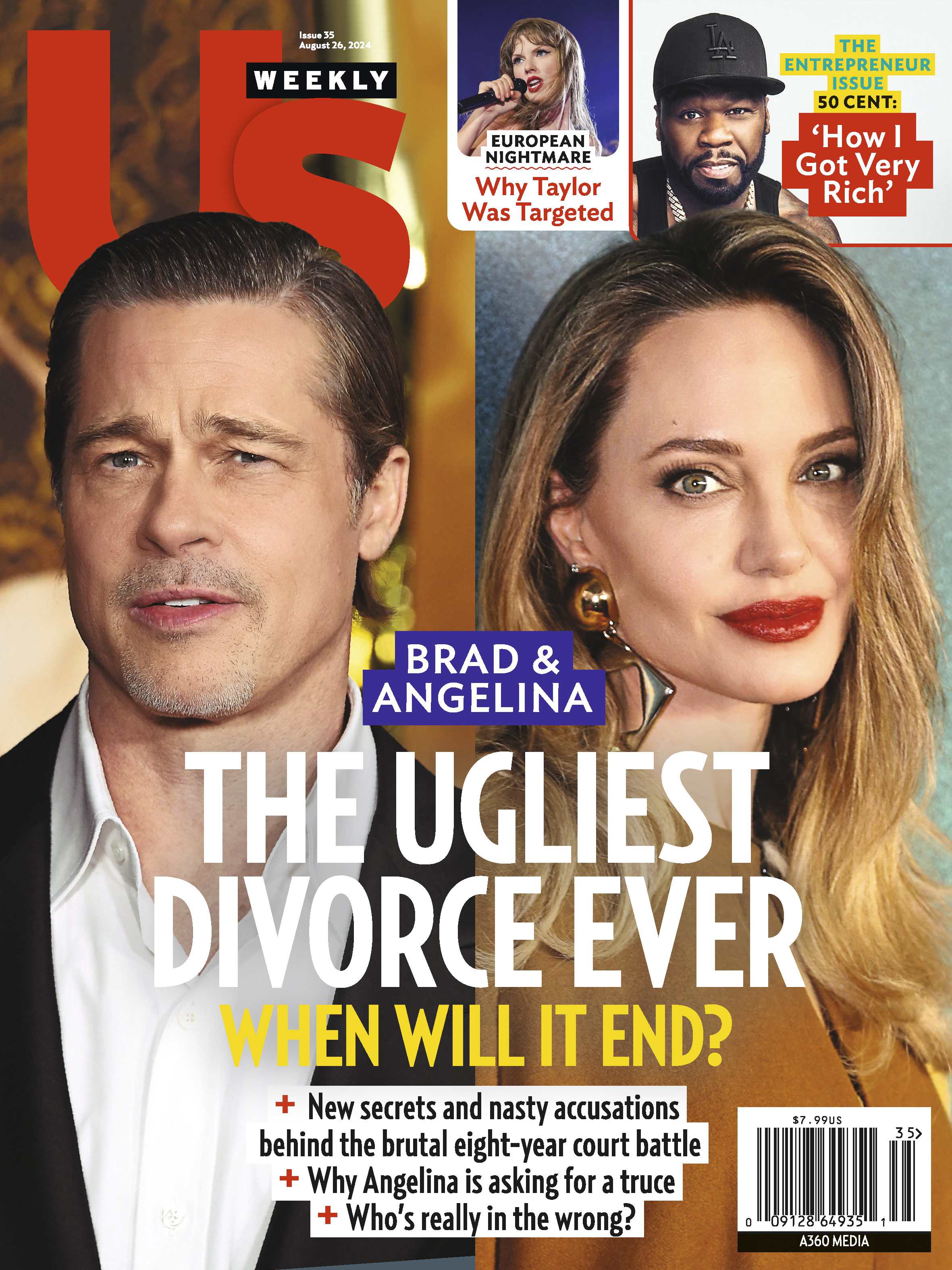 Us Weekly - 08.26.24 Brad and Angelina The Ugliest Divorce Ever ...