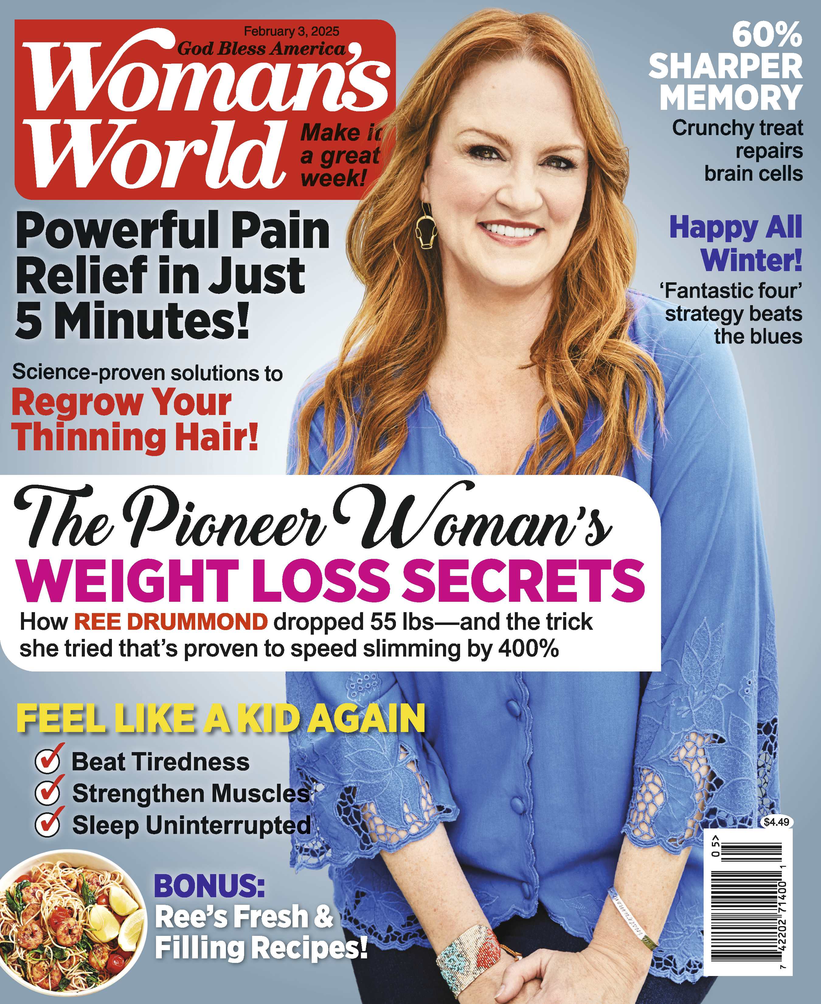 Woman's World - 02.03.25: Ree Drummond's Weight Loss Secrets, Beat Tir ...