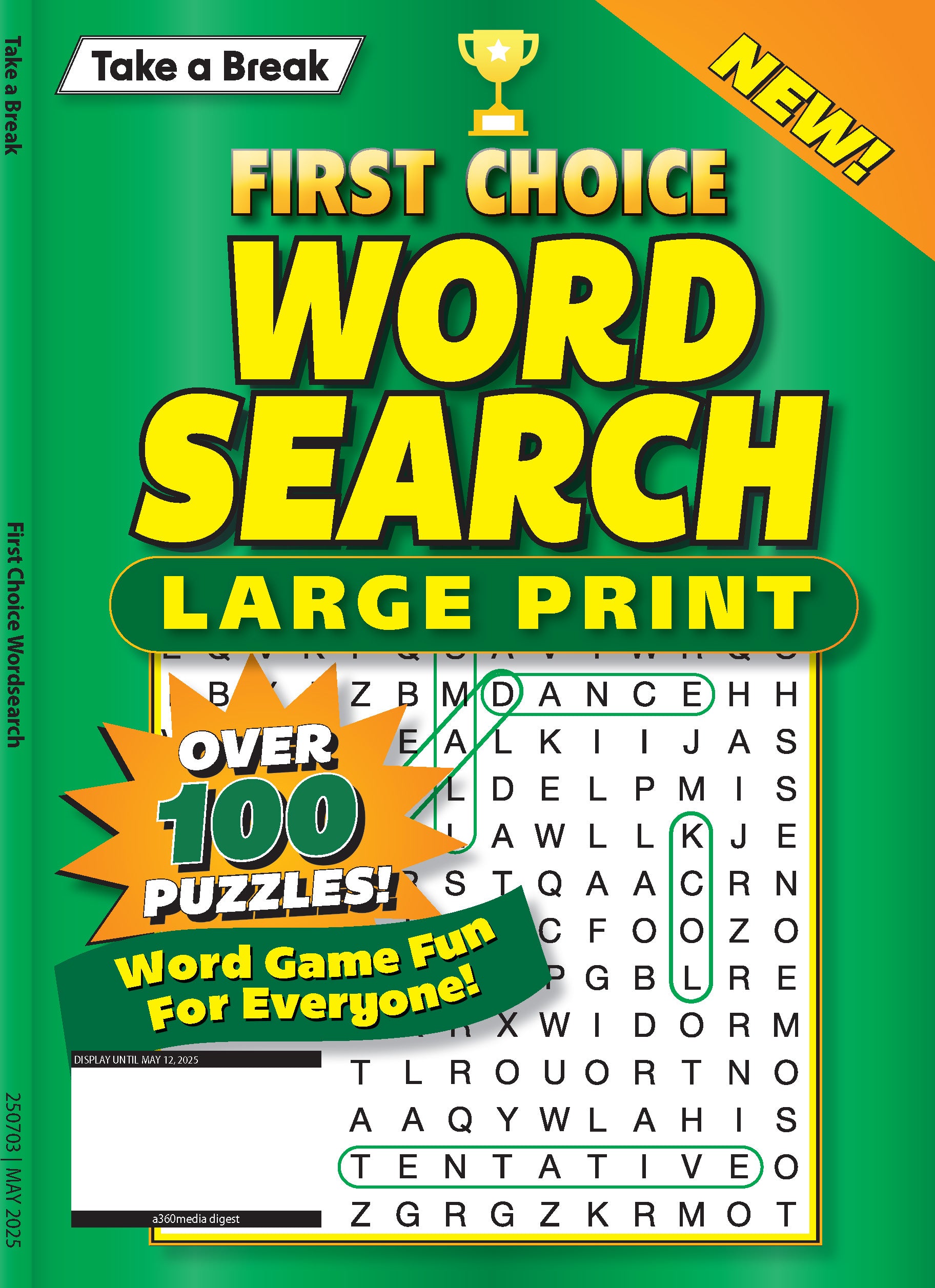 Take a Break - First Choice Word Search 25.02.07: Large Print, Over 10 ...