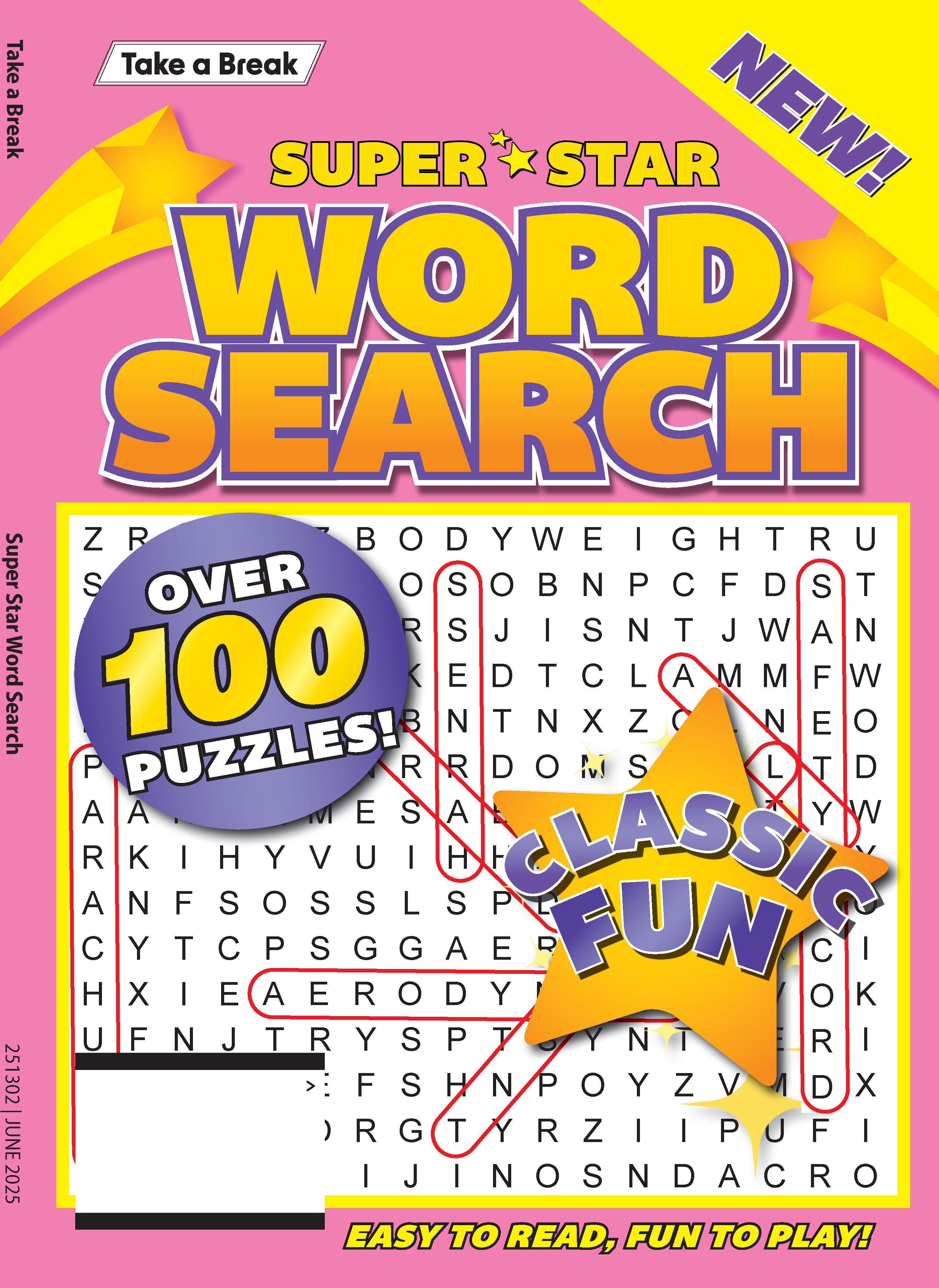 Take a Break - Superstar Word Search 25.03.21: Over 100 Puzzles, Hours ...
