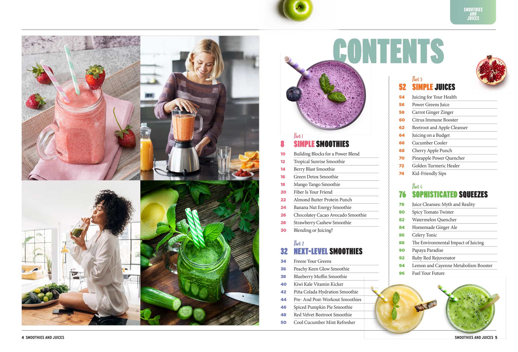 Smoothies & Juices - Green Detox, Immune Boosting, Fiber, Protein, Pre ...