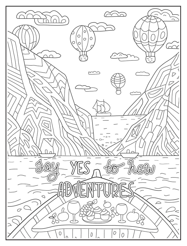 coloring book new year